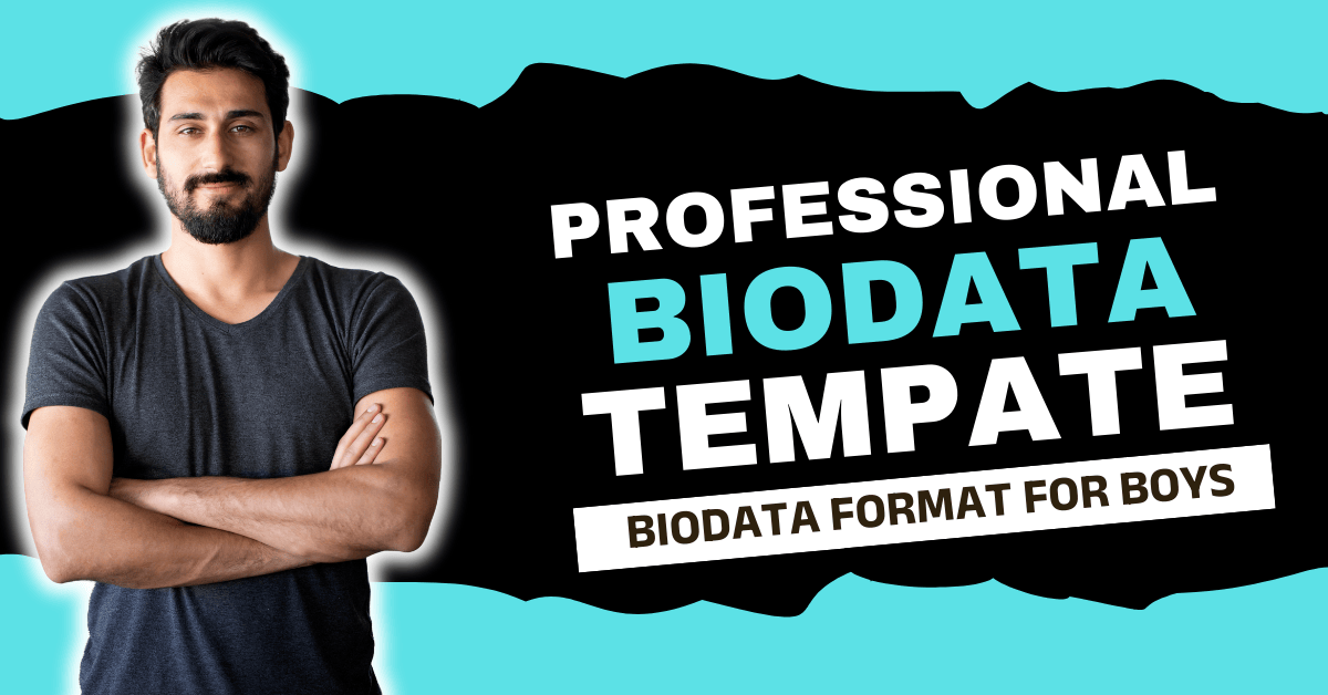 Choosing the Right Biodata Format for Marriage for a Boy and Finding a ...